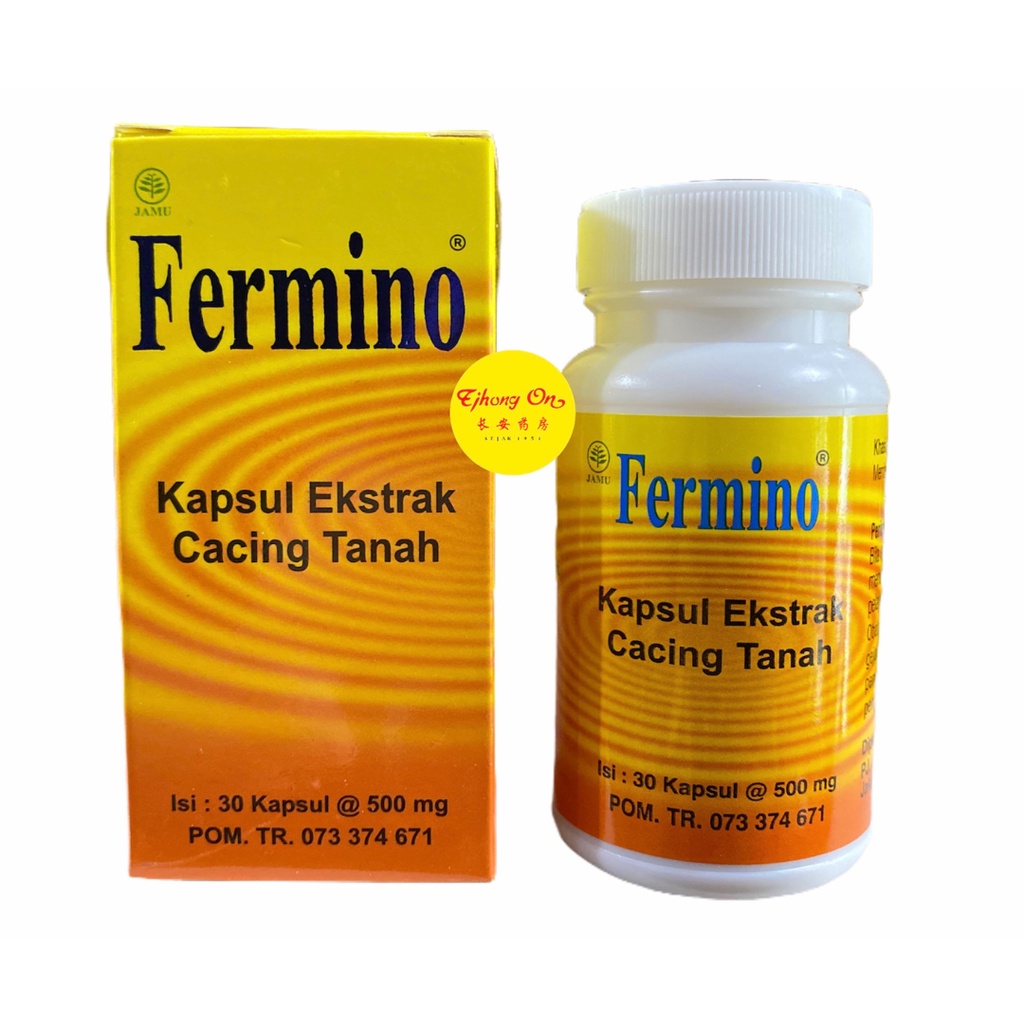 Jual Obat Tipes Typus Demam Fermino Kapsul Cacing Ekstrak Isi 30 Kapsul ...