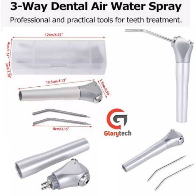 Jual Tri Way syringe atau 3 way syringe / Dental threeway syringe /3 ...