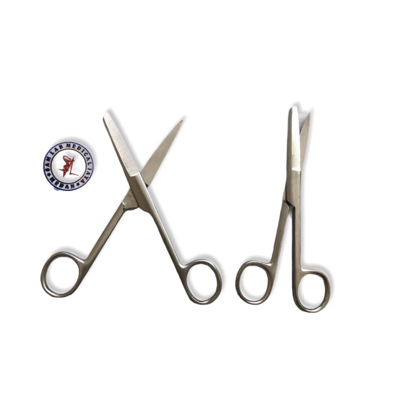 Jual Gunting operasi Lurus tajam tumpul 14 cm onemed | Shopee Indonesia