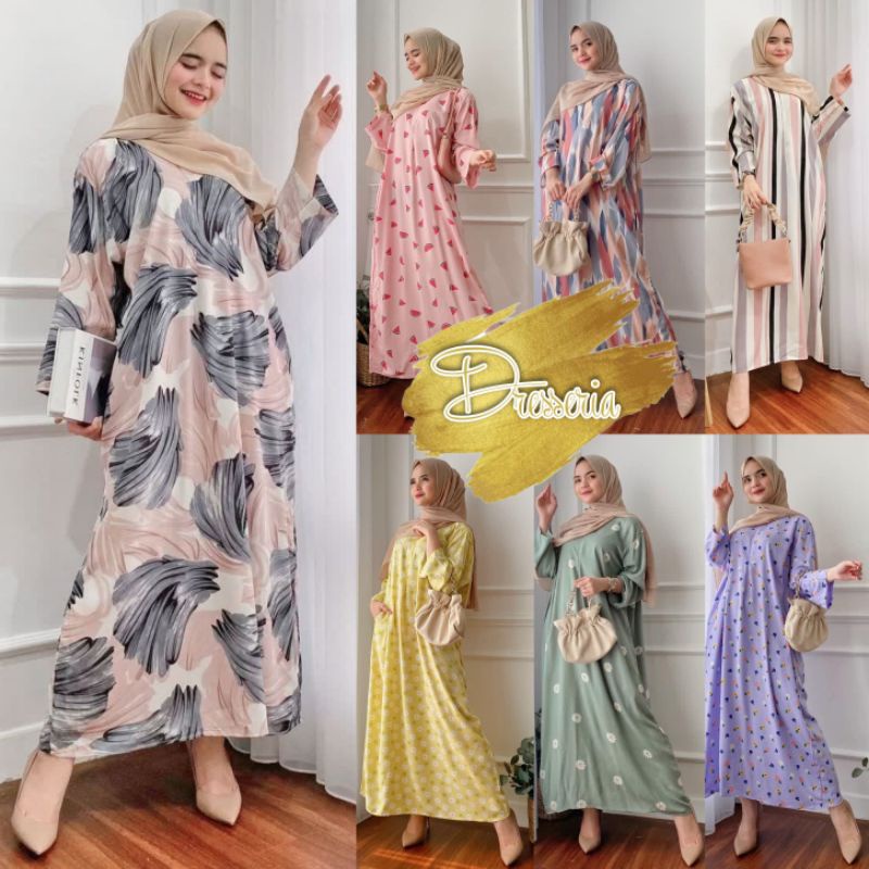 Jual DASTER KEKINIAN MOTIF TANGAN 3/4 BAHAN RAYON BUSUI RESLETING DEPAN ...