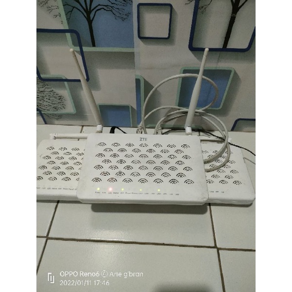 Jual ONT ZTE F609 v1 SECOND NORMAL PORT BIRU/PORT HIJAU | Shopee Indonesia