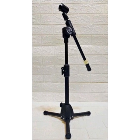 Jual STAN MICROPHONE STAND MIC CAGAK MIC LANTAI PENDEK/DUDUK + HOLDER ...