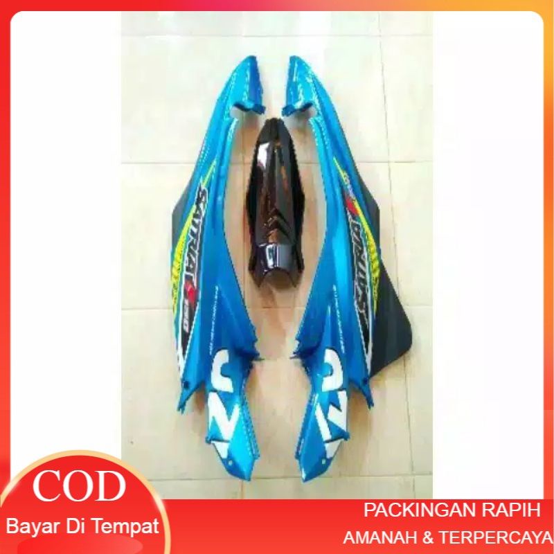Jual Paket body belakang dan reksil tengah satria fu facelift warna ...