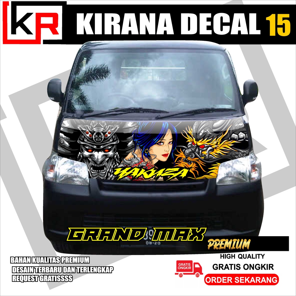 Jual DECAL STIKER KABIN DEPAN GRAND MAX PICK UP KIRANA DECAL KODE A15 ...