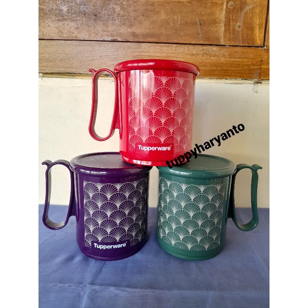 Jual tupperware gelas cangkir mug art deco jumbo 600ml tahan panas ( 1 ...