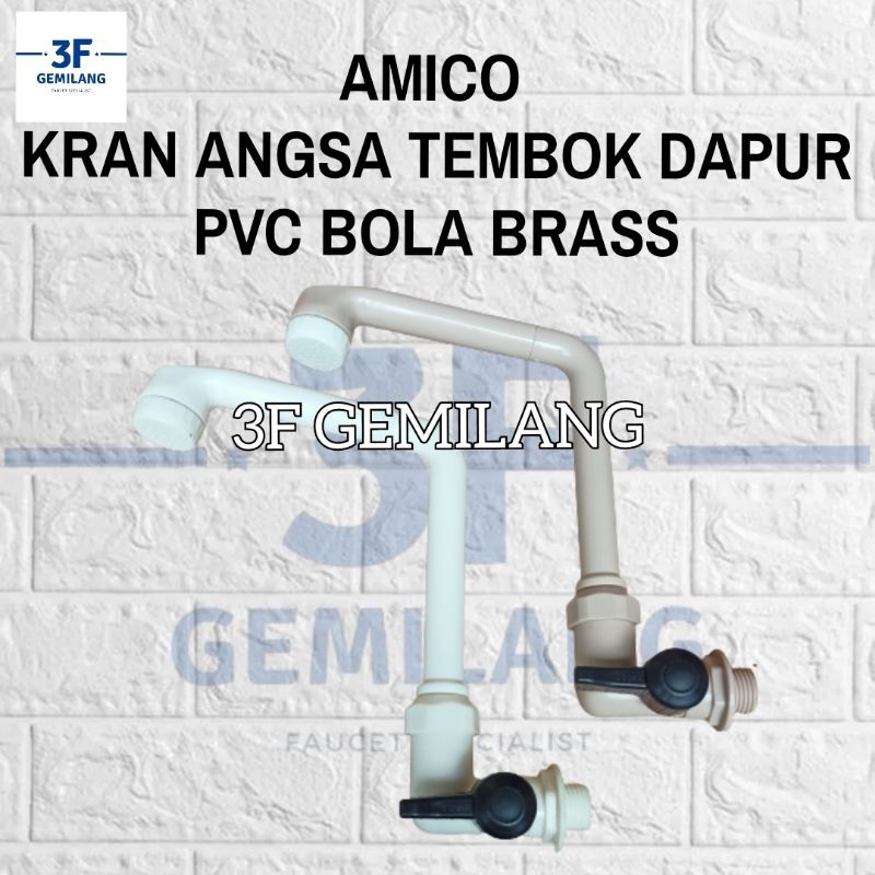 Jual Kran Angsa WALL Dapur PVC AMICO HIGH QUALITY | Shopee Indonesia
