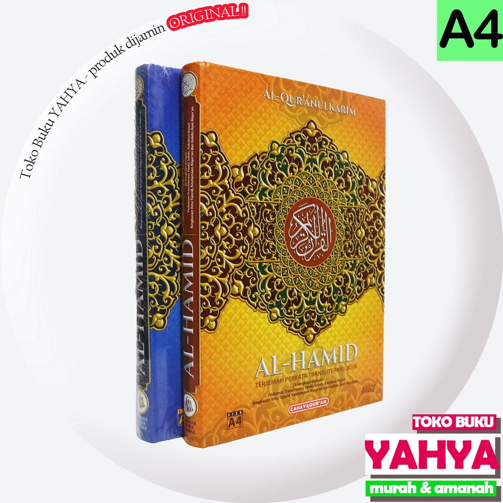 Jual BISA CETAK NAMA - Al Quran Murah ukuran Besar A4 - Al Quran Terjemah Perkata Transliterasi ...
