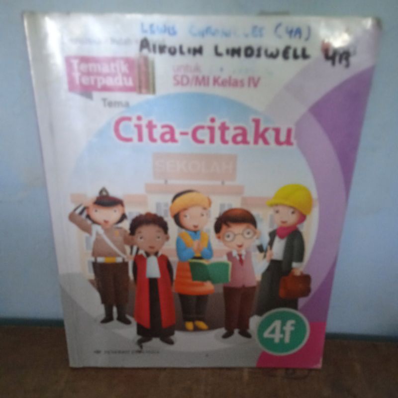 Jual Tematik Terpadu Tema Cita Citaku Untuk Sd Mi Kelas Iv Shopee