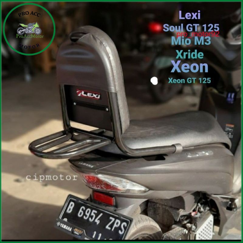 Jual Sandaran Jok Motor Lexi XRide Mio M3 Xeon Xeon GT125 Soul GT 125 ...