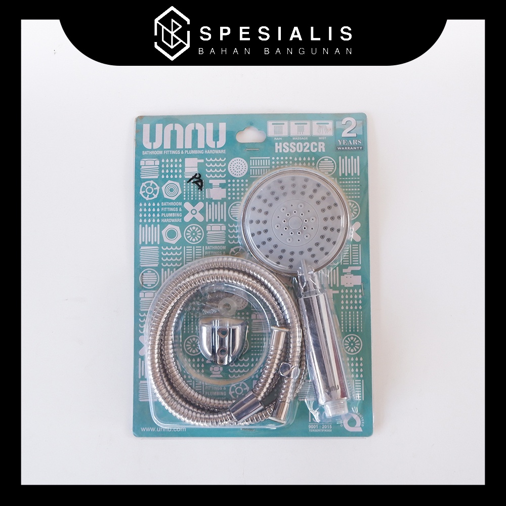 Jual Hand Shower Mandi UNNU HSS 02 Chrome 1/2" ( Besar ) | Shopee Indonesia