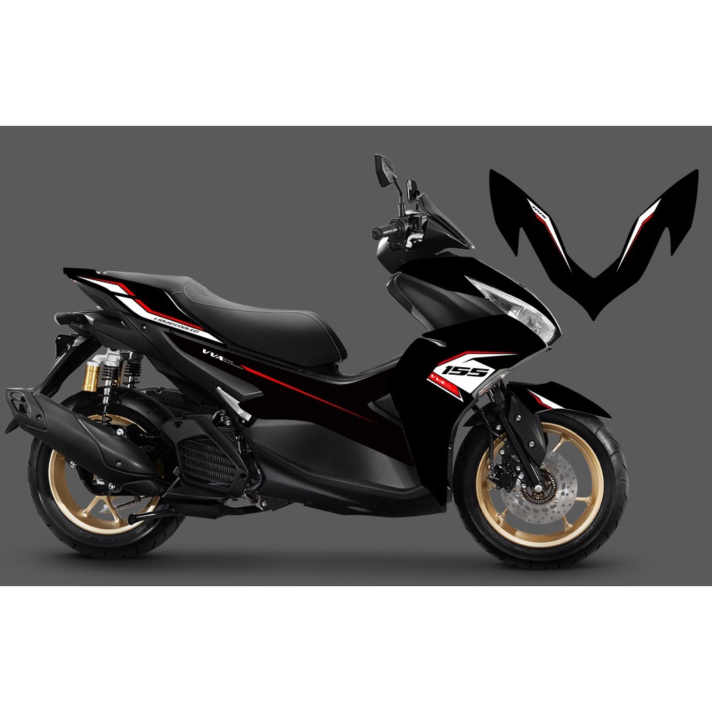 Jual STRIPING TRANSPARAN AEROX NEW 155 ALL NEW CONNECTED NVX 155 DESIGN ...