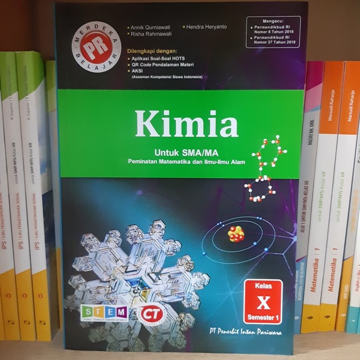 Jual PR CT Kimia SMA/MA Kelas 10/X Semester 1 Peminatan Matematika & Ilmu Alam Edisi 2020/2021 ...