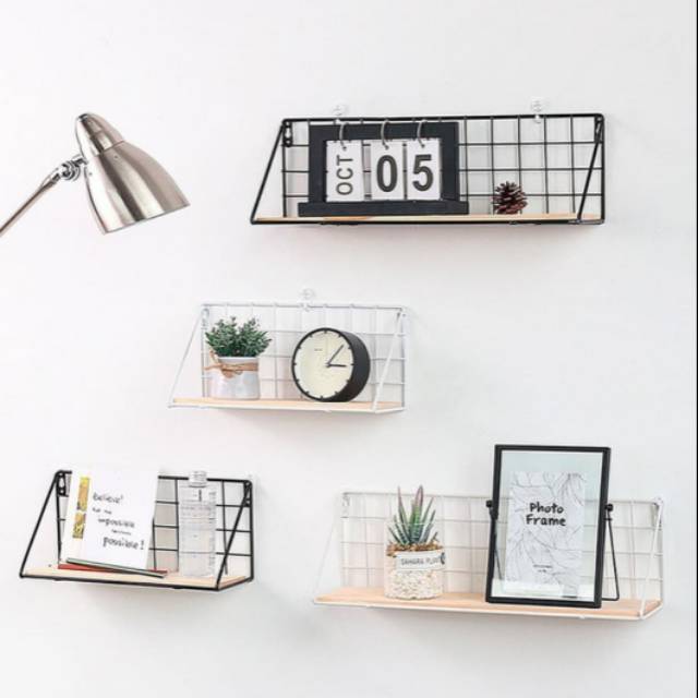 Jual GUNINCO RADIT SET PAPAN Rak Dinding Besi Tebal & Papan Kayu ...