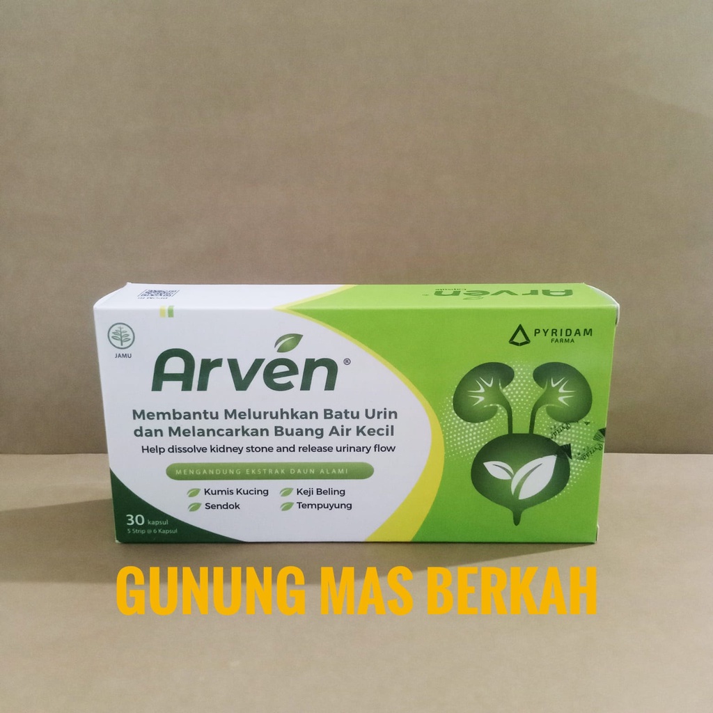 Jual ARVEN Arven Kapsul - Meluruhkan batu urin di ginjal dan saluran ...