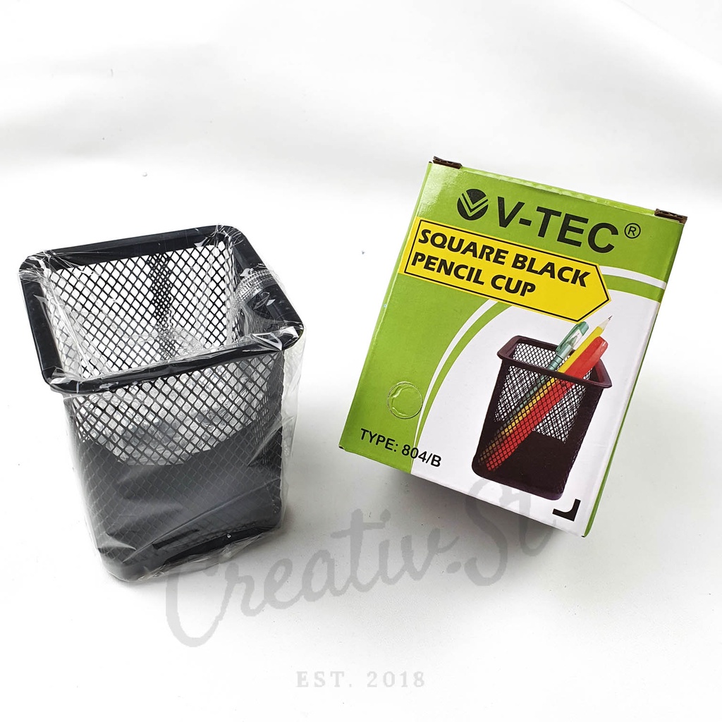 Jual V-TEC Vtec Wadah Pulpen Desk Set Organizer Pencil Cup Pen Holder Vt-804 Vt-802 | Shopee ...