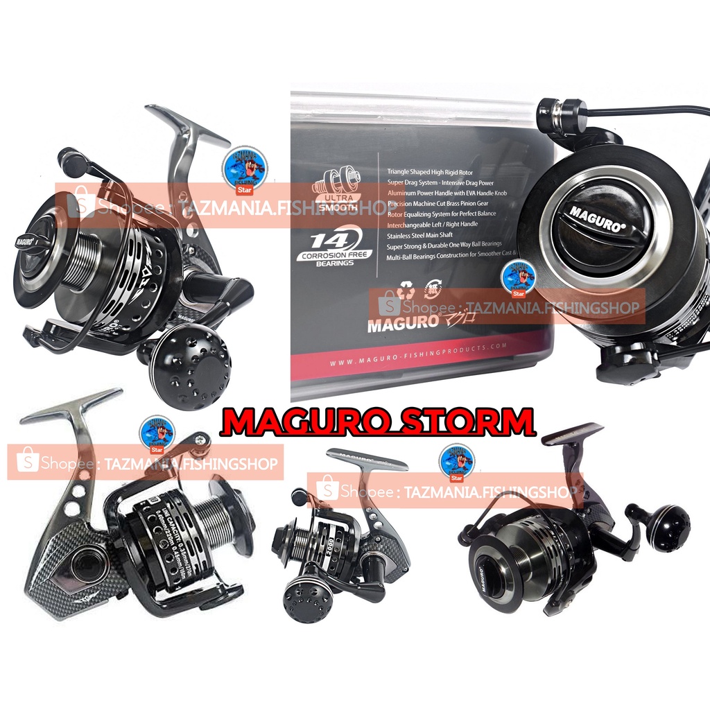 Jual Reel Pancing Spinning Maguro Storm | Shopee Indonesia