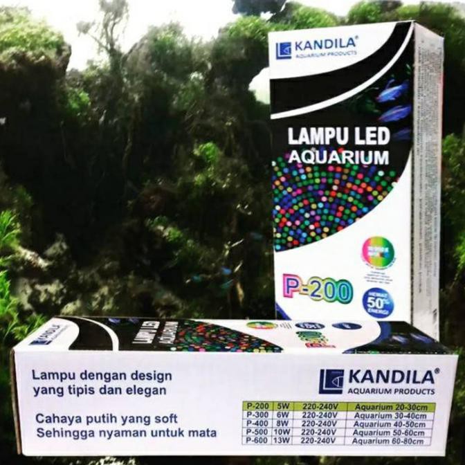 Jual NEW STOCK KANDILA P 200 LED LAMPU AQUARIUM 5WATT 10000 KELVIN RGB ...