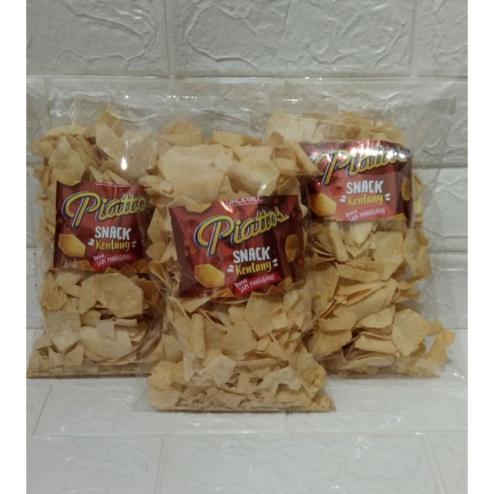 Jual Piatos snack 250 gr rasa sapi panggang piattos jajan kiloan agen ...
