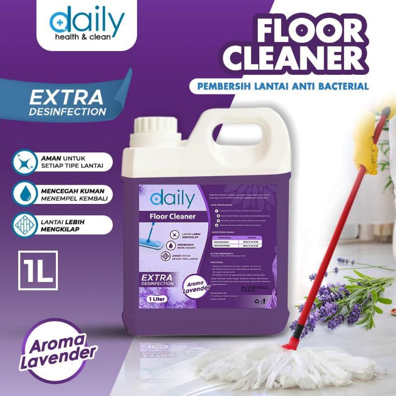 Jual Daily Floor Cleaner 1 Liter Wangi Lavender | Shopee Indonesia
