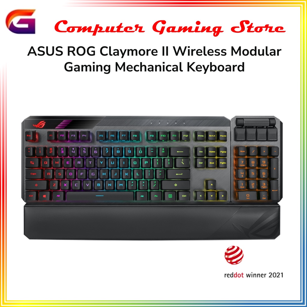 Jual ASUS ROG Claymore II Wireless Modular Gaming Mechanical Keyboard ...