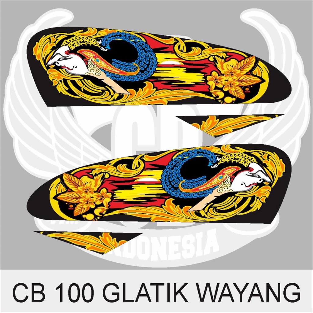 Jual STIKER STRIPING VARIASI CB 100 GLATIK GRAFIS WAYANG | Shopee Indonesia