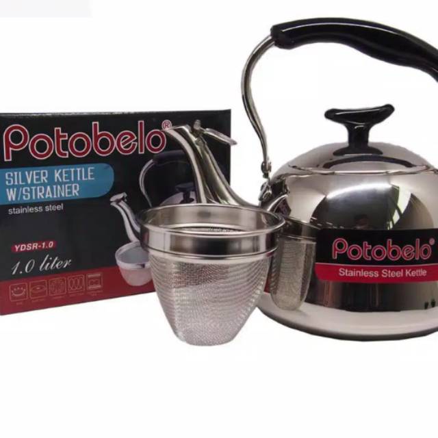 Jual Teko Stainless Premium + Saringan 1L ( YDSR -1,0L) | Shopee Indonesia