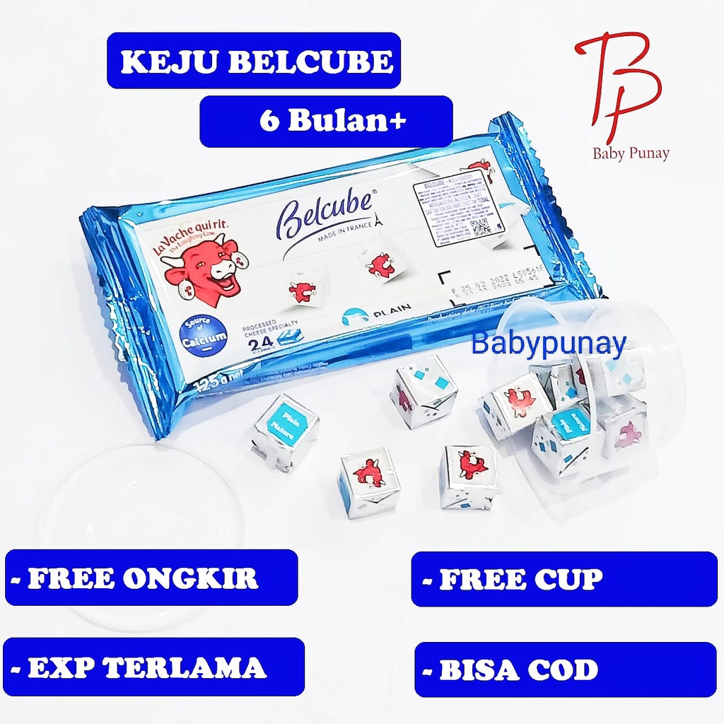 Jual BELCUBE PLAIN KEJU MPASI BAYI ECER exp Feb 2026| Keju Mpasi | Keju ...