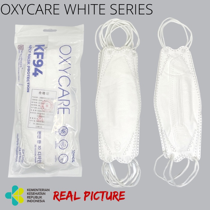 Jual KF94 OXYCARE PREMIUM ISI 10PCS SPECIAL ZIPLOCK NONVCUT KEMENKES - OXYCARE PUTIH | Shopee ...
