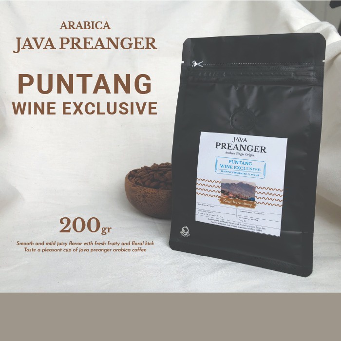 Jual Arabica Java Preanger Puntang Wine Exclusive Kopi Bean, Bubuk 100 ...