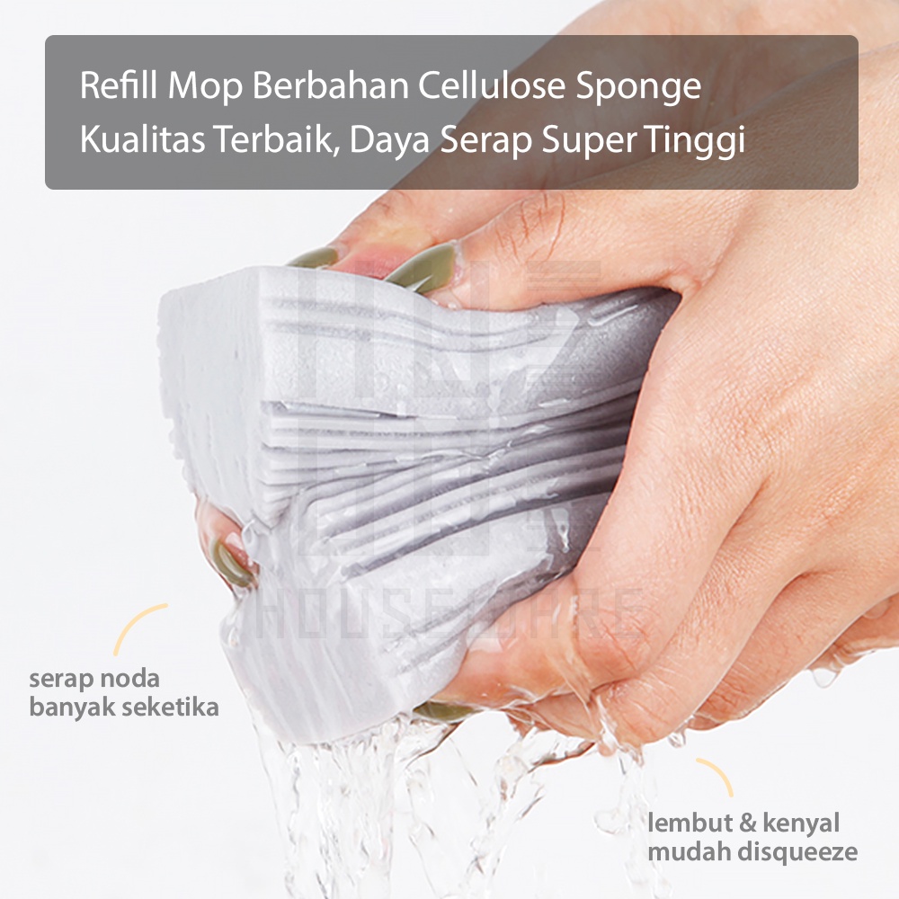Jual HUGO Refill Kain Alat Pel Lantai Spons Ultra Mop Spongy - Pel ...