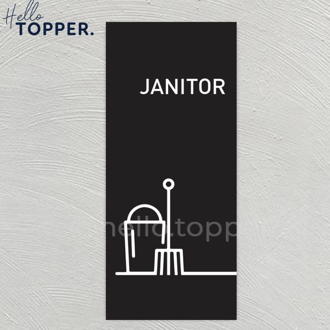 Jual Sign Label Akrilik Janitor | Ruang Janitor Acrylic Signage ...