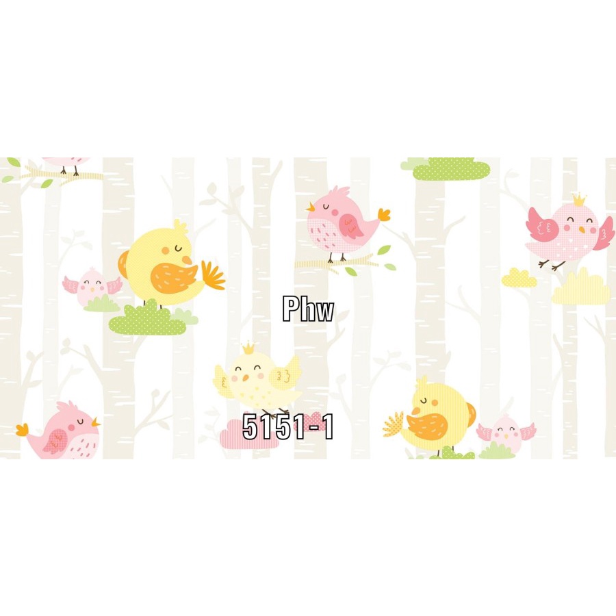 Jual WALLPAPER DINDING KOREA HUTAN BURUNG PINK LUCU DREAM | Shopee ...