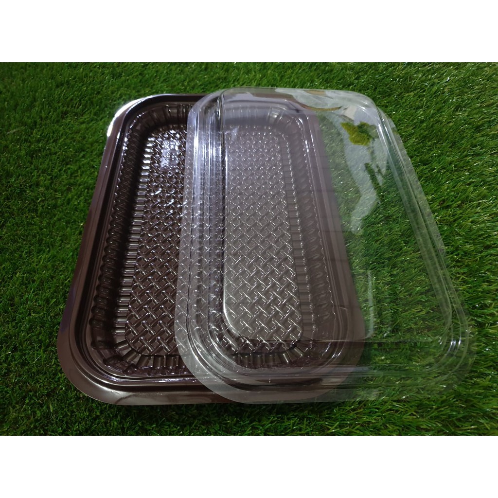 Jual Tray Box Medium Mika Plastik Baki Nampan Plastik Kue (isi 10pcs ...