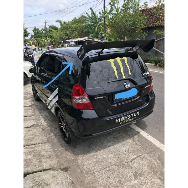 Jual spoiler gt wing js racing honda jazz gd3 | Shopee Indonesia