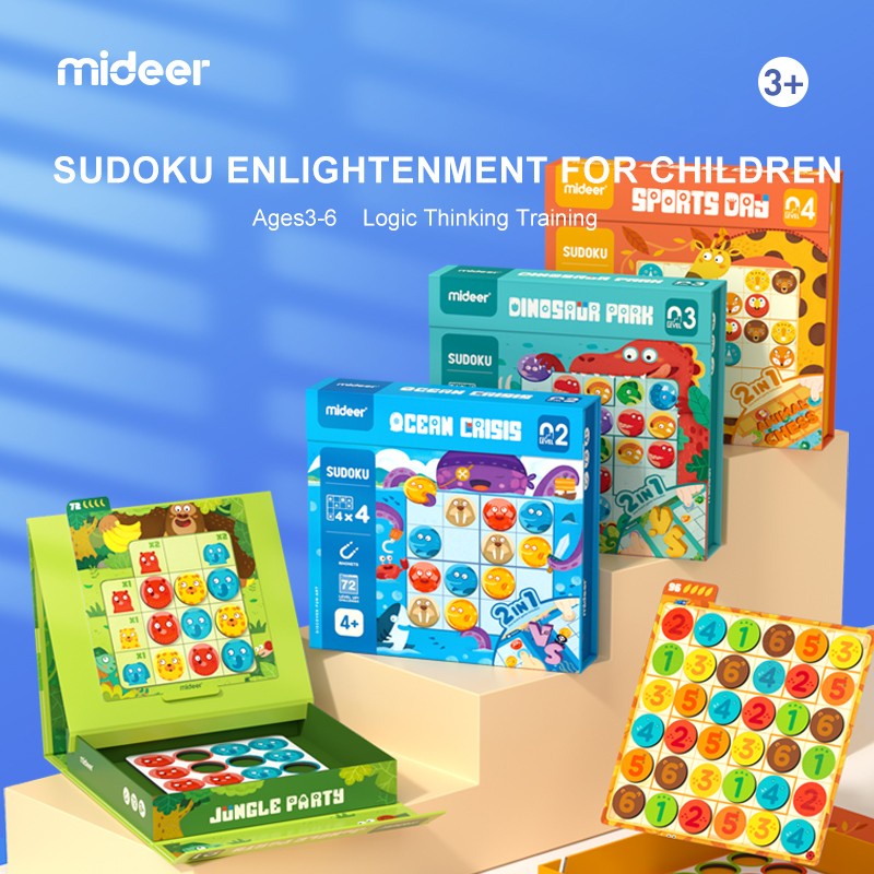 Jual Mideer Sudoku Logic Game mainan edukasi belajar berhitung logika ...