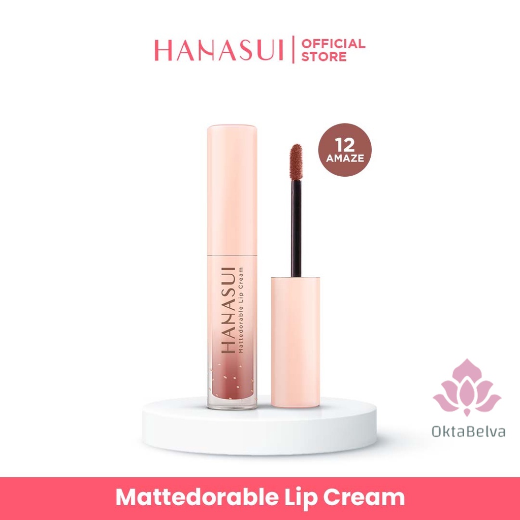 Jual Hanasui Mattedorable Lip Cream - 12 Amaze | Shopee Indonesia