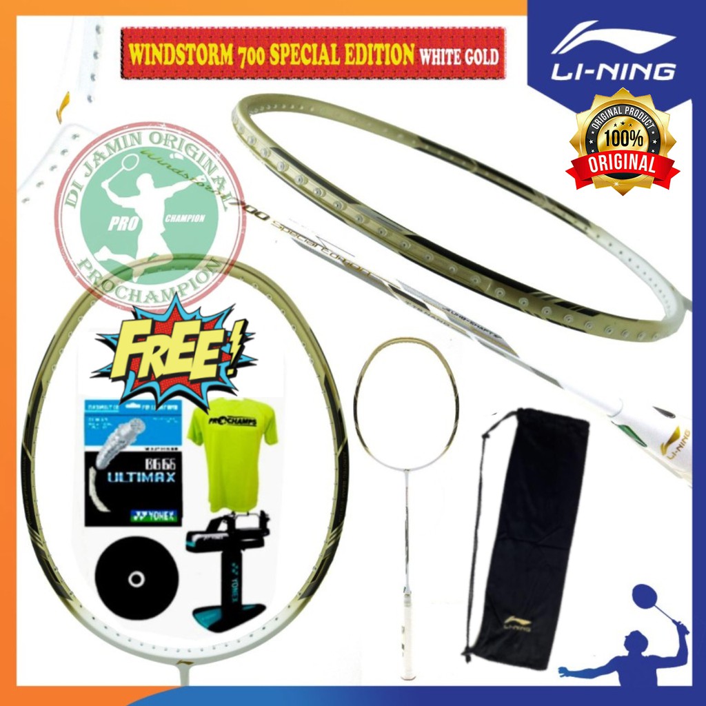 Jual Lining Windstorm 700 Se Special Edition Raket Badminton Original ...