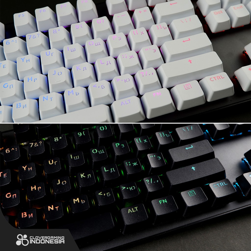 Jual Keycaps CLV Russia Layout - Mechanical Keyboard Rusia Russian ...