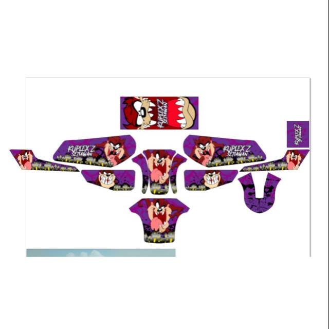 Jual Decal sticker RX King Rx spesial full tasmania tazmania | Shopee ...