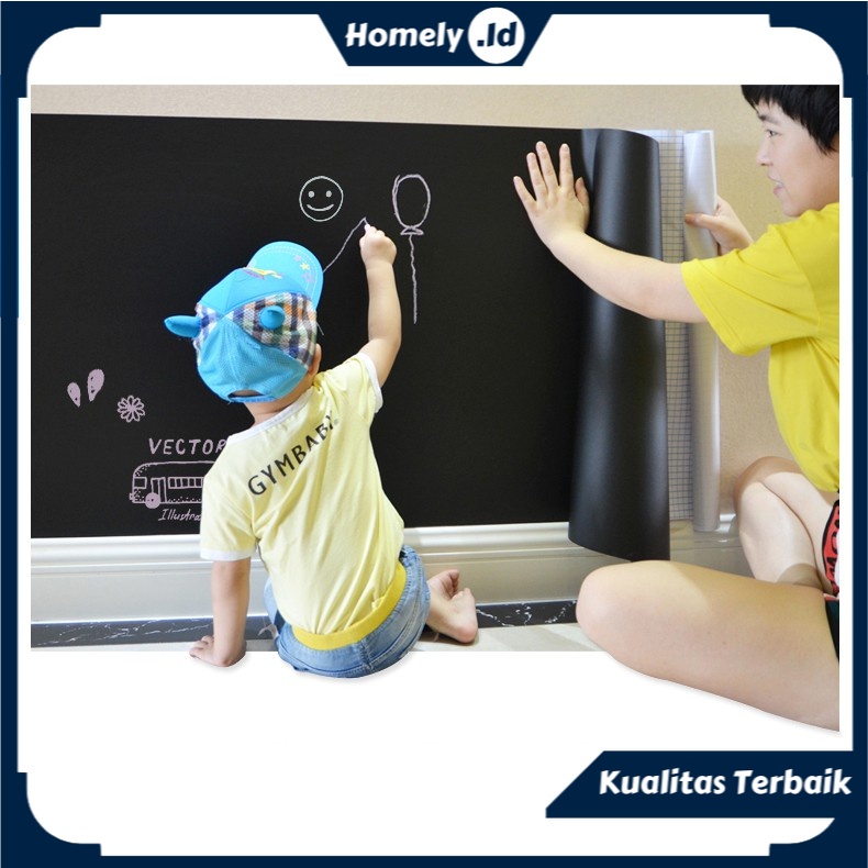 Jual Stiker Dinding Papan Tulis Kapur Flexible 200 x 45 cm Chalk PVC ...