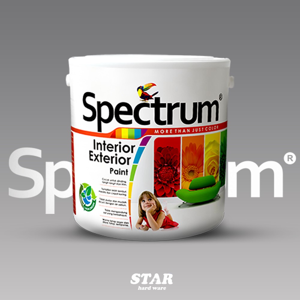 Jual Spectrum Cat Tembok Warna Std ABU CERAH Galon 6 Kg Interior ...