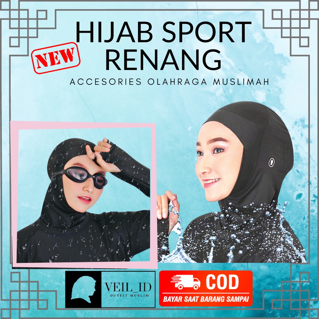 Jual Hijab Renang Sport Jilbab Kerudung Instan Renang Sporty Olahraga ...