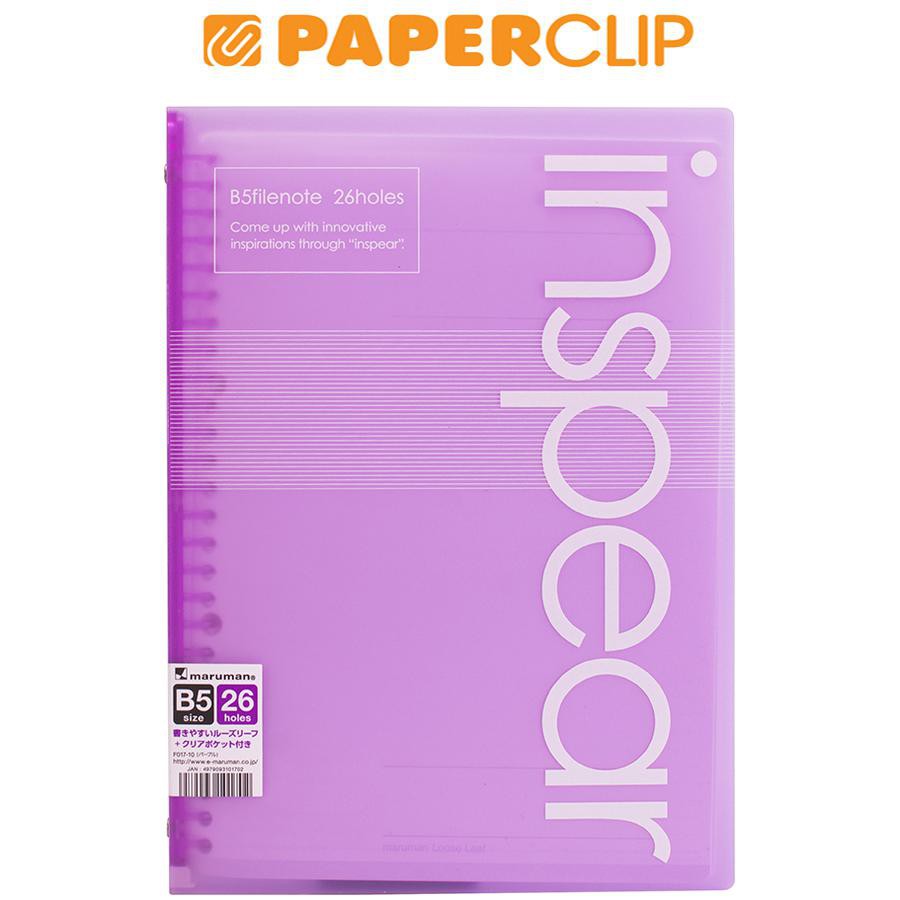 Jual FILE NOTE B5 MARUMAN INSPEAR F017-10 PURPLE | Shopee Indonesia