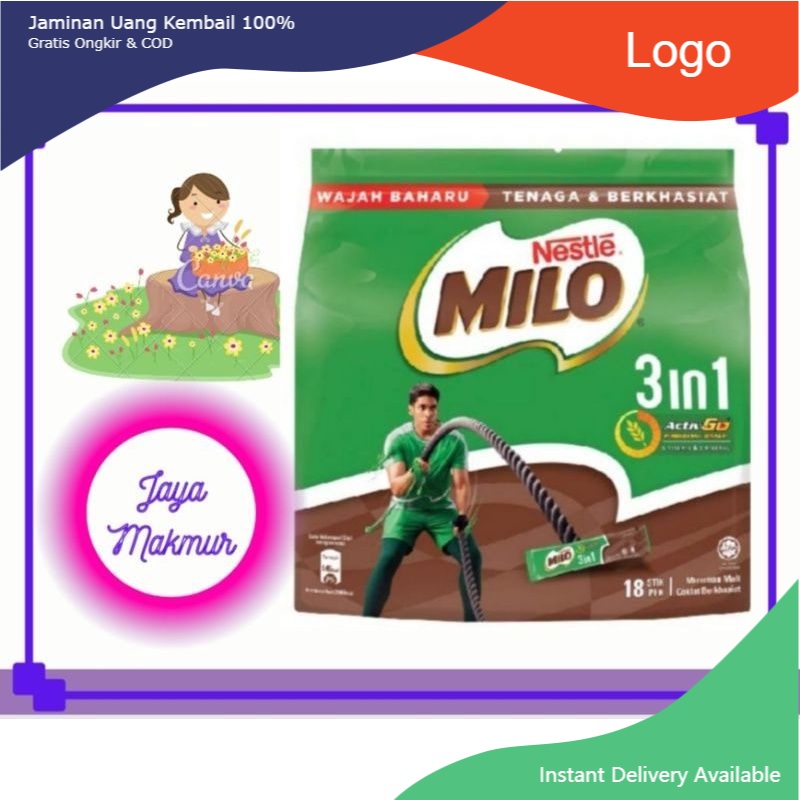 Jual Milo 3 in 1 Malaysia 18 sachet Murah | Shopee Indonesia