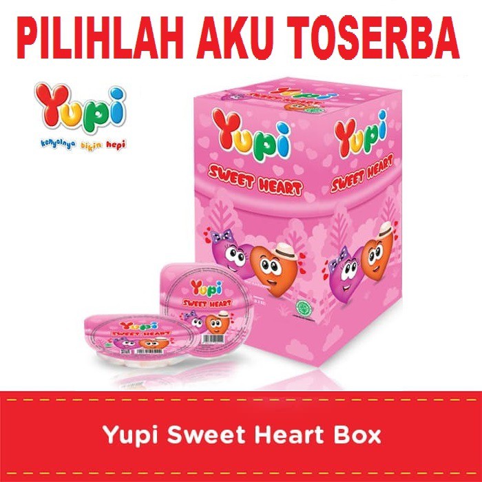 Jual YUPI SWEET HEART BOX isi 12 PCS - ( HARGA PER BOX ) | Shopee Indonesia