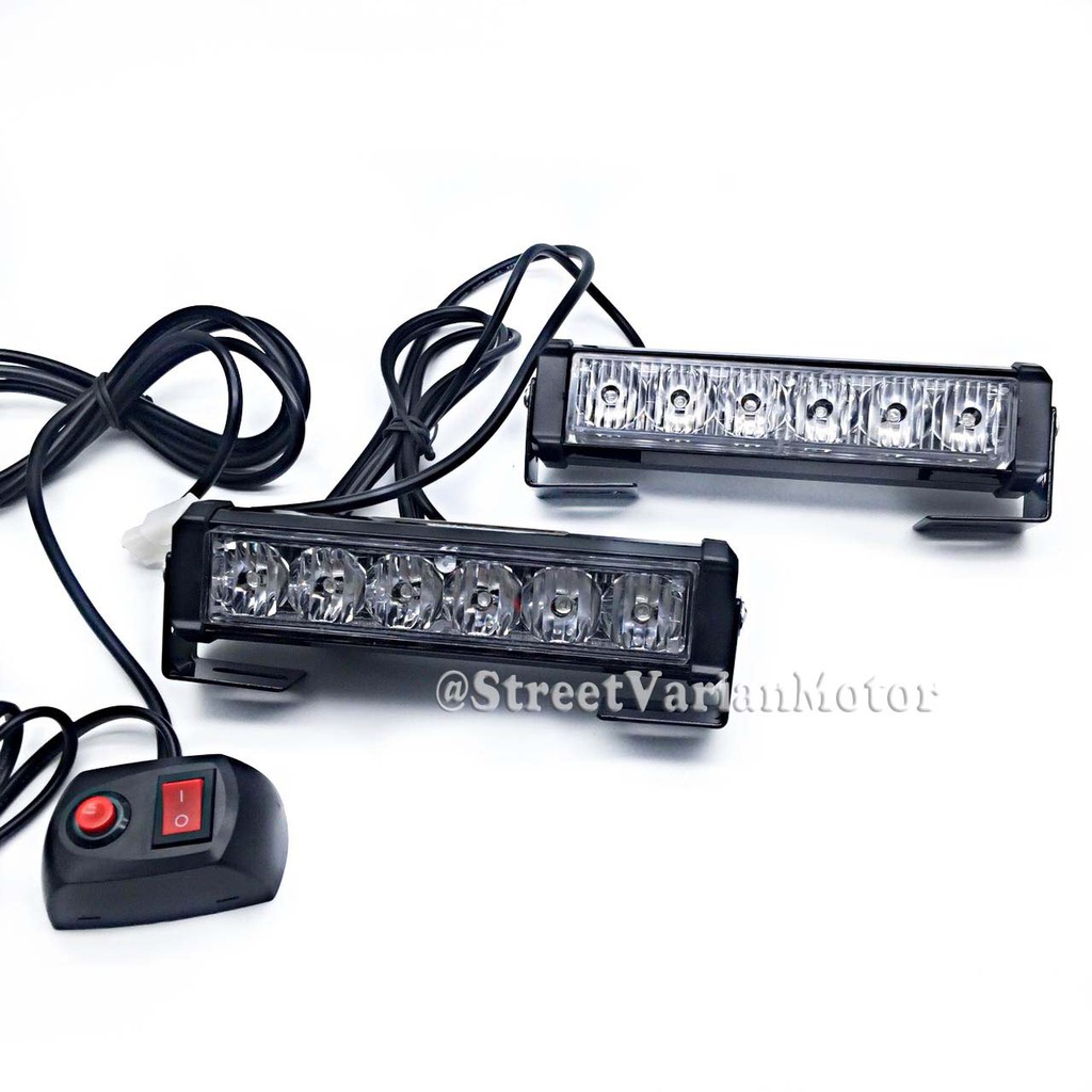 Jual Lampu 6x6 LED Strobo Dashboard | Shopee Indonesia