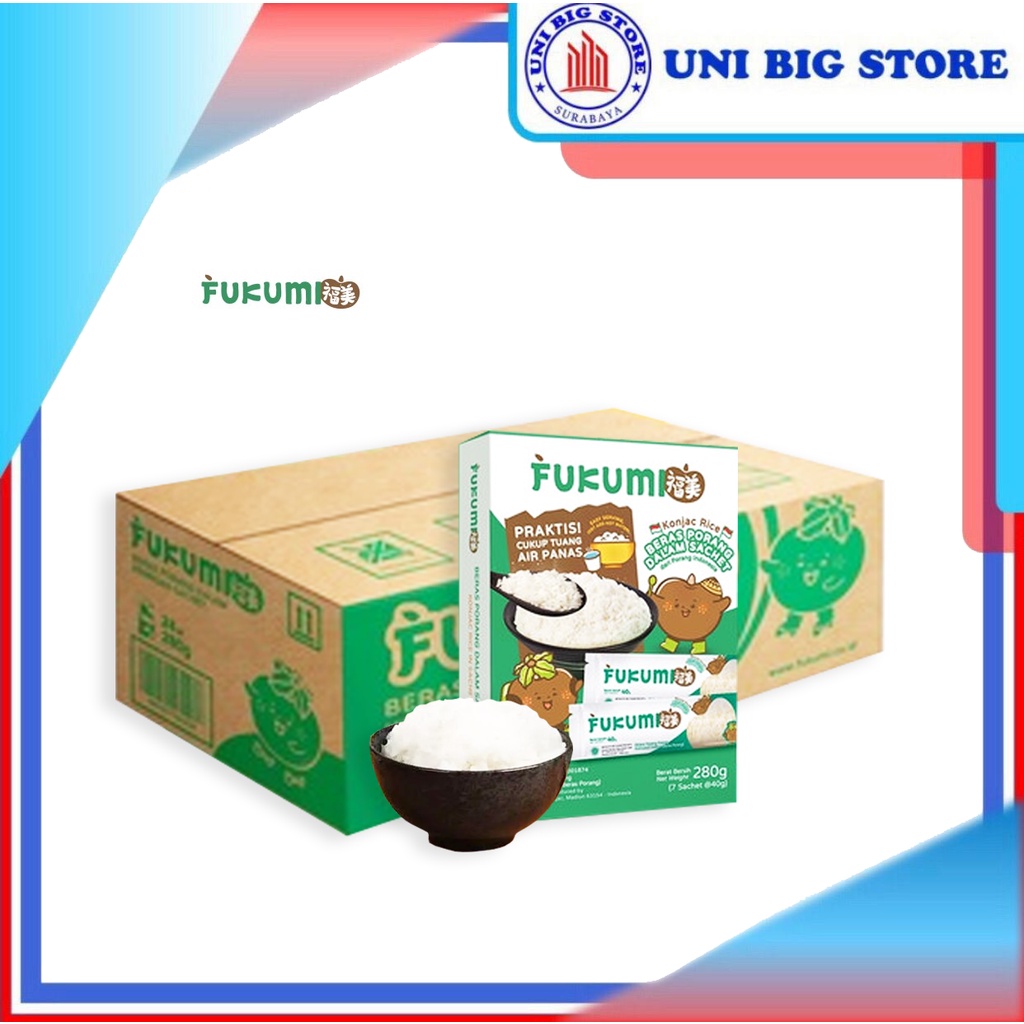 Jual Fukumi Beras Porang Konjac Shirataki Rice Sachet 24 Box DUS ...