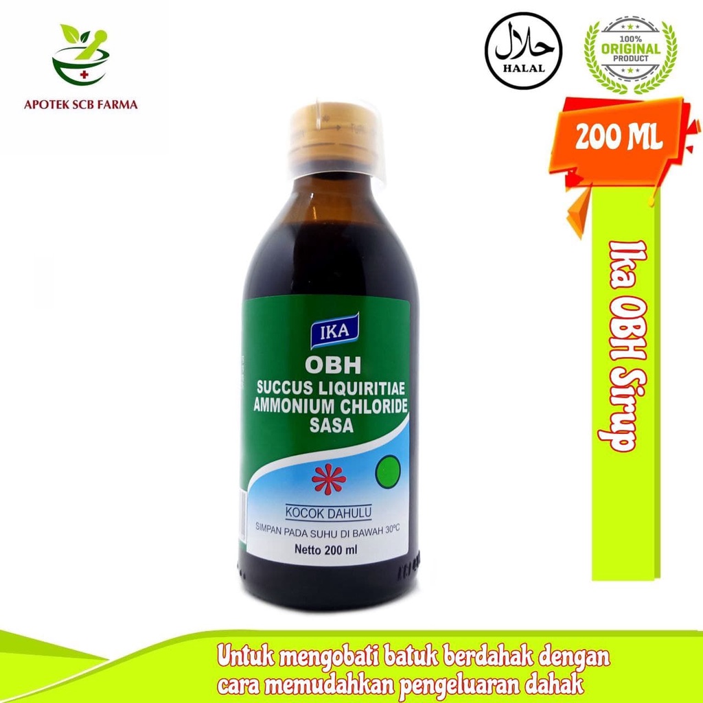 Jual OBH IKA Syrup 200 mL - Sirup Batuk Berdahak | Shopee Indonesia