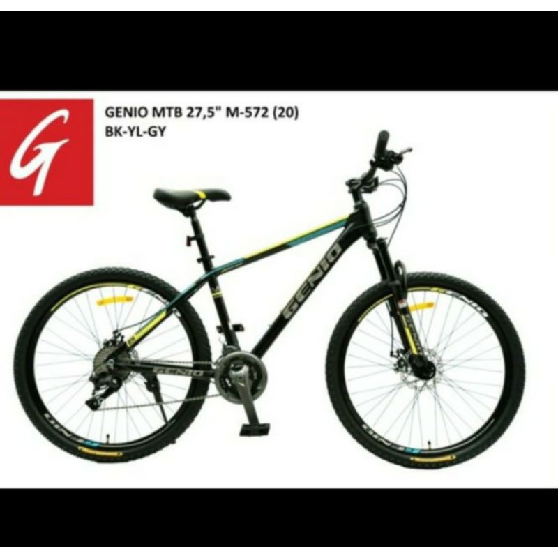Jual Genio M572 MTB 27.5 aloy 9 speed sepeda gunung by UNITED | Shopee Indonesia