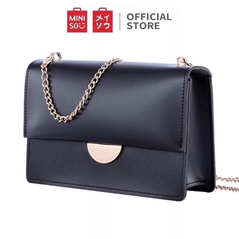 Jual Miniso official Premium rectangle bag with gold hardware uk ...